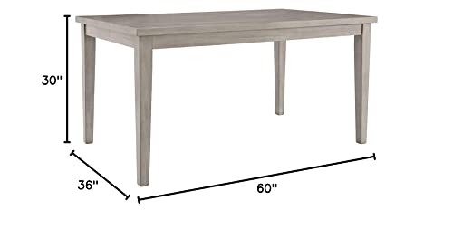 Signature Design by Ashley Parellen Modern Farmhouse Rectangular Dining Room Table, Gray