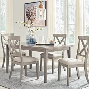 Signature Design by Ashley Parellen Modern Farmhouse Rectangular Dining Room Table, Gray