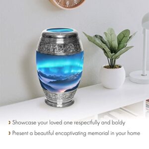 Aurora Borealis Cremation Urns for Adult Ashes for Funeral, Burial & Niche Northern Lights Urns for Human Ashes - Urns for Ashes Adult Male - Urns for Human Ashes Adult Female Large XL Small Keepsake