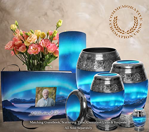 Aurora Borealis Cremation Urns for Adult Ashes for Funeral, Burial & Niche Northern Lights Urns for Human Ashes - Urns for Ashes Adult Male - Urns for Human Ashes Adult Female Large XL Small Keepsake