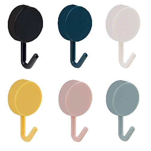 24 Pack Adhesive Wall Hooks, Key Hooks, Coat Hangers, Waterproof Utility Hanging Self Adhesive Towel Hook for Kitchen Bathroom Bedroom Entrance Door