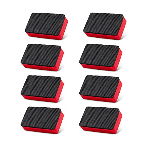 8PCS Clay Bar Sponge, Fine Grade Auto Detailing,Magic Car Pad Block Cleaning, Wax Polish Pad Tool, Kitchen Cleaning Sponge Home Cleaner, Reusable and Washable