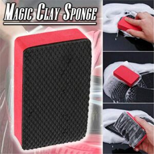 8PCS Clay Bar Sponge, Fine Grade Auto Detailing,Magic Car Pad Block Cleaning, Wax Polish Pad Tool, Kitchen Cleaning Sponge Home Cleaner, Reusable and Washable