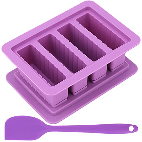 Silicone Butter Mold, Butter Molds Tray with Lid,Large Butter Maker with Food Grade Silicone Spatulas,Rectangle Container for Brownies,Homemade Butter,Herbed,Garlic Butter