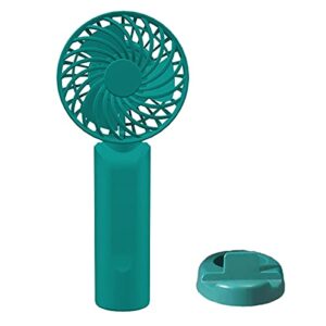 fortyone handheld small fan,portable handheld fan,rechargeable handheld personal fan small hand held battery fan, mini personal fan rechargeable portable travel fan 3 settings[dark green]