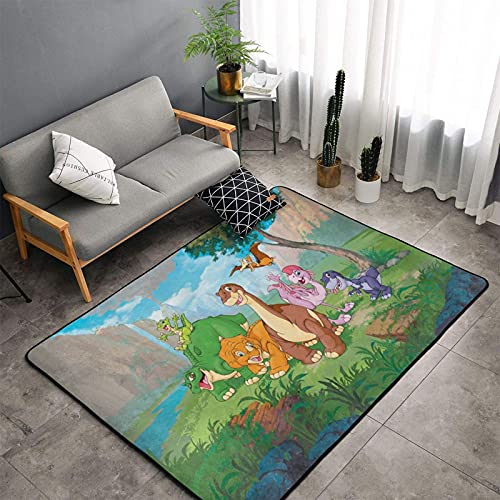 Cartoon The Land Before Time Carpet Fancy Area Rugs Throw Rugs Bedroom Rugs Floor Rugs Skin-Friendly Living Room Carpets Indoor Area Rug for Boys Girls Baby Bedroom Birthday Gifts 60×39in