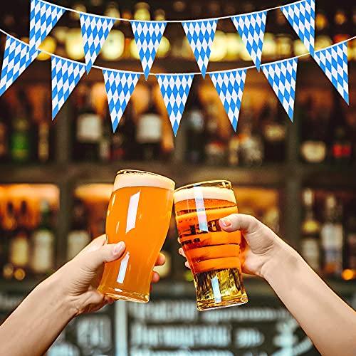 DmHirmg Oktoberfest Decorations,98 Feet Pennants Flag Banner,for Oktoberfest Cover, Letter Banner for Oktoberfest,Festival Flag Oktoberfest Party Decorations (3Pack)