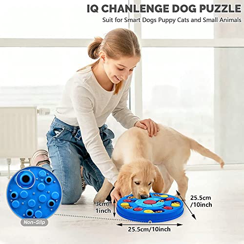 Dog Puzzle Toys Interactive Toy for Puppy IQ Stimulation &Treat Training Games Treat Dispenser for Smart Dogs, Puppy &Cats Fun Feeding (Level 1-3)…