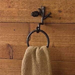 wyjbd stainless steel wall mounted bathroom towel rack holder hotel storage holder resin pine cone round wrought iron towel rack kitchen towel ring towel rack