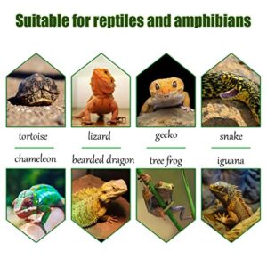 Hamiledyi Reptile Carpet Coconut Fiber Mat Terrarium Bedding Substrate Liner Soft Green Mat for Bearded Dragon Tortoise Lizard Snake Gecko Chamelon Iguana(2 Pcs)