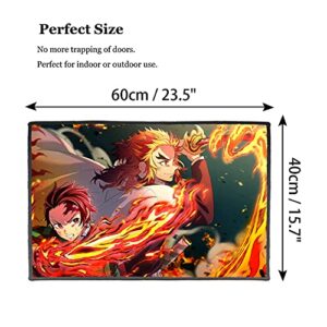 Anime Rug Popular Anime Area Rugs Slip Stain Resistant Soft Carpet for Boys Girls Gaming Desk Home Decor Non-Slip Doormats (16x24 Inches)