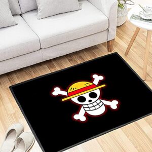 anime rug popular anime area rugs slip stain resistant soft carpet for boys girls gaming desk home decor non-slip doormats (16x24 inches)