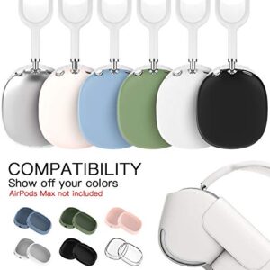 Tucana Silicone Earpads Full Cover Compatible for AirPods Max Headphones, Anti-Scratch Shock Protectors for AirPods Max, Ear Cushions