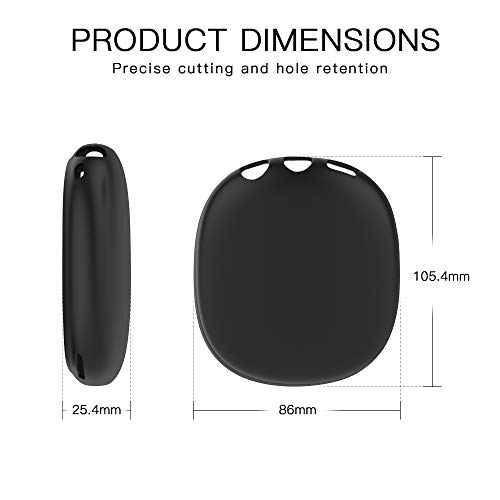 Tucana Silicone Earpads Full Cover Compatible for AirPods Max Headphones, Anti-Scratch Shock Protectors for AirPods Max, Ear Cushions