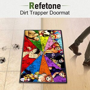 Anime Rug Popular Anime Area Rugs Slip Stain Resistant Soft Carpet for Boys Girls Gaming Desk Home Decor Non-Slip Doormats (16x24 Inches)