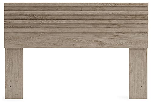 Signature Design by Ashley Oliah Contemporary Queen Panel Headboard, Natural Wood Grain