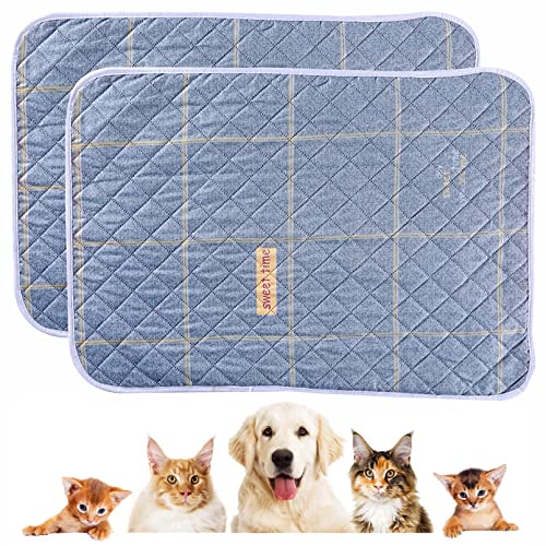 Tfwadmx Guinea Pig Cage Liners Washable Guinea Pig Pee Pads Waterproof Reusable Rabbit Bedding Mat Super Absorbent Pee Pad Anti-Slip Bottom Cage Accessories for Small Animals 