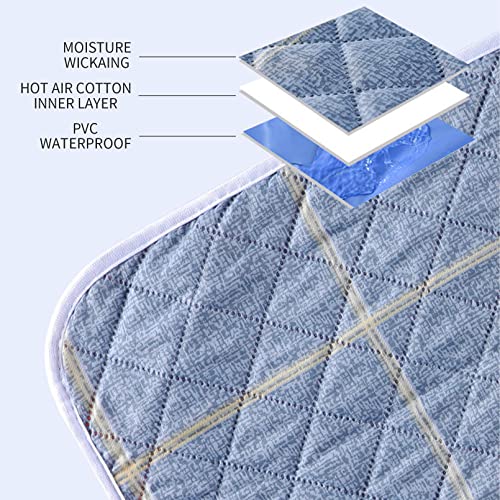 Tfwadmx Guinea Pig Cage Liners Washable Guinea Pig Pee Pads Waterproof Reusable Rabbit Bedding Mat Super Absorbent Pee Pad Anti-Slip Bottom Cage Accessories for Small Animals 