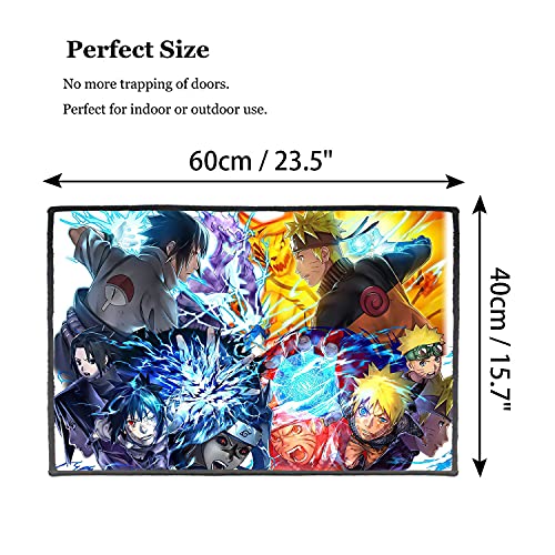 Anime Rug Popular Anime Area Rugs Slip Stain Resistant Soft Carpet for Boys Girls Gaming Desk Home Decor Non-Slip Doormats (16x24 Inches)