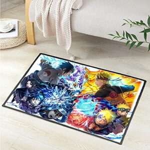 Anime Rug Popular Anime Area Rugs Slip Stain Resistant Soft Carpet for Boys Girls Gaming Desk Home Decor Non-Slip Doormats (16x24 Inches)