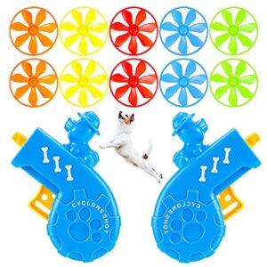 Cat Fetch Toy - Cat Tracks Cat Toy - Fun Levels of Interactive Play - Cat Toys with 5 Colors Flying Propellers Satisfies Kitty’s Hunting, Chasing & Exercising Needs (2PC)