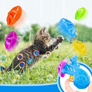 Cat Fetch Toy - Cat Tracks Cat Toy - Fun Levels of Interactive Play - Cat Toys with 5 Colors Flying Propellers Satisfies Kitty’s Hunting, Chasing & Exercising Needs (2PC)