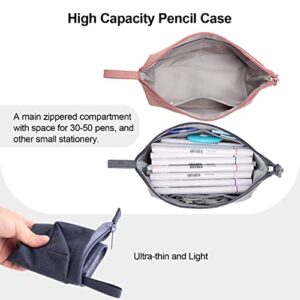 Gutliebe Pencil Case Multifunctional Pen Bag Pouch Pen Marker Case Pouch Bag Holder Small Cute Capacity for High Middle Primary School Student Teen Boy Portable (Black)