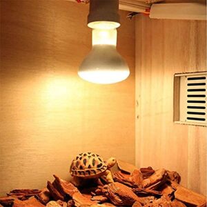 100W UVA Heat Bulb Pet Basking Spot Heating Lamp Bulb Soft White Sun Glow Reptile Heat Lamp Bearded Dargon Infrared Heater for Turtle Aquarium Aquatic Reptile Lizard Chicken Coop E26/E27 110V,2 Pack