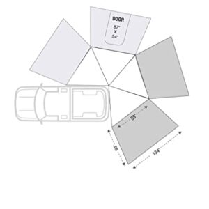 Overland Vehicle Systems 18239909: Nomadic 270 LT Awning Wall 2 Passenger Side