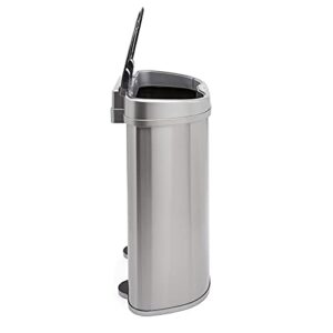 Amazon Basics Automatic Hands-Free Stainless Steel Trash Can - 70-Liter, 2 Bins