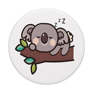 Cute Sleeping Koala Bear Animal Lovers PopSockets Swappable PopGrip