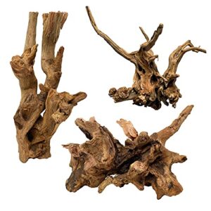 kathson aquarium driftwood decoration natural driftwood branches reptiles habitat wood decor assorted sizes wood for fish tank decor reptile terrarium accessories decor