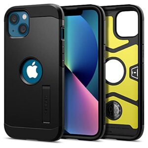 spigen tough armor [extreme protection tech] designed for iphone 13 case (2021) - black