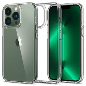 spigen ultra hybrid [anti-yellowing technology] designed for iphone 13 pro case (2021) - crystal clear