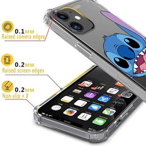 MCCAIE iPhone 11case Compatible with Women,iPhone 11case Cute Cartoon Stitch Character Soft TPU Case and Shockproof Transparent Protective iPhone 11 Cover Case (6.1 Inches)