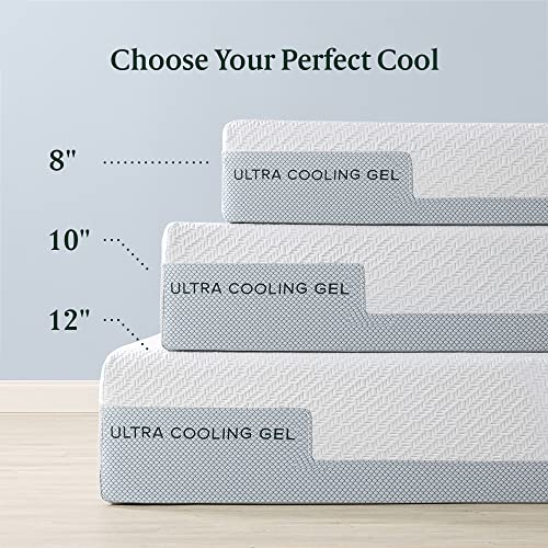 ZINUS 12 Inch Ultra Cooling Gel Memory Foam Mattress / Cool-to-Touch Soft Knit Cover / Pressure Relieving / CertiPUR-US Certified / Bed-in-a-Box / All-New / Made in USA, Queen