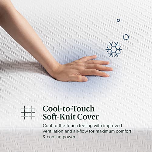 ZINUS 12 Inch Ultra Cooling Gel Memory Foam Mattress / Cool-to-Touch Soft Knit Cover / Pressure Relieving / CertiPUR-US Certified / Bed-in-a-Box / All-New / Made in USA, Queen