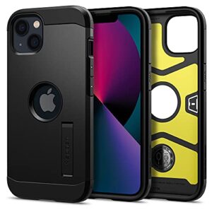 spigen tough armor [extreme protection tech] designed for iphone 13 mini case (2021) - black