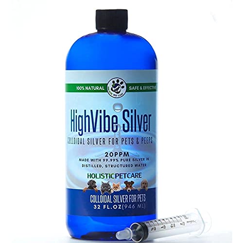 HighVibe Silver 32 oz and 16 oz Colloidal Silver for Pets