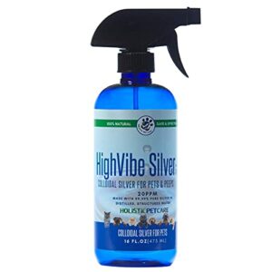 HighVibe Silver 32 oz and 16 oz Colloidal Silver for Pets