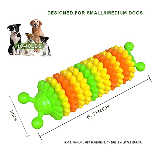 TIANHAO Dog Toys for Aggressive Chewers, Natural Rubber Indestructible Teeth Cleaning Dog Chew Toys for Small Medium Large Dogs, Outdoor Entertainment Interactive Puppy Chew Toys for Training, Green