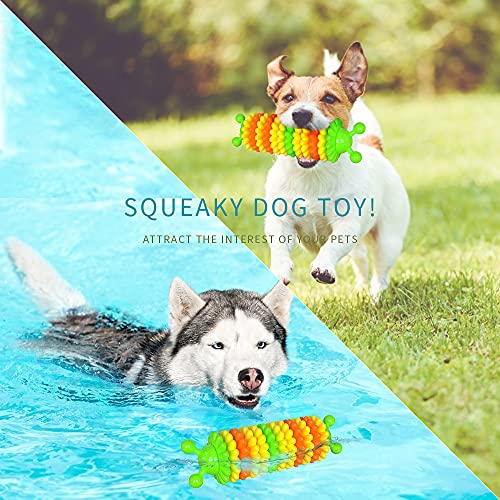 TIANHAO Dog Toys for Aggressive Chewers, Natural Rubber Indestructible Teeth Cleaning Dog Chew Toys for Small Medium Large Dogs, Outdoor Entertainment Interactive Puppy Chew Toys for Training, Green