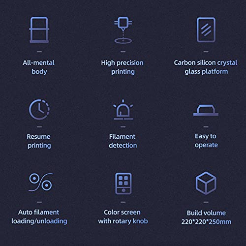 Voxelab Aquila X2 Upgrade 3D Printer Integrated Structure Design with Carborundum Glass Platform and TMC2208 32-bit Silent Mainboard, 8.66x8.66x9.84in Printing Size