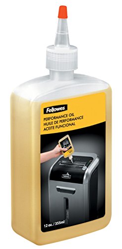 Fellowes 62MC 10-Sheet Micro-Cut Home and Office Paper Shredder with Safety Lock & Powershred Performance Shredder Oil, 12 oz. Extended Nozzle Bottle (35250)