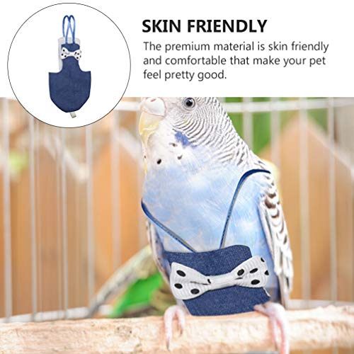 balacoo Birds Parrot Flight Suit Diaper Soft Birds Flight Suits with Leash Hole Bird Diaper Parrot Washable Diapers