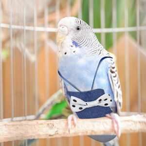 balacoo Birds Parrot Flight Suit Diaper Soft Birds Flight Suits with Leash Hole Bird Diaper Parrot Washable Diapers