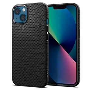 spigen liquid air armor designed for iphone 13 case (2021) - matte black