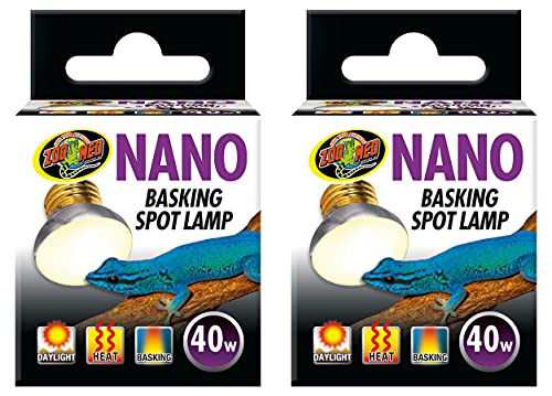 Zoomed Nano Basking Spot Lamp 40w (2 Pack) & Includes Attached DBDPet Pro-Tip Guide