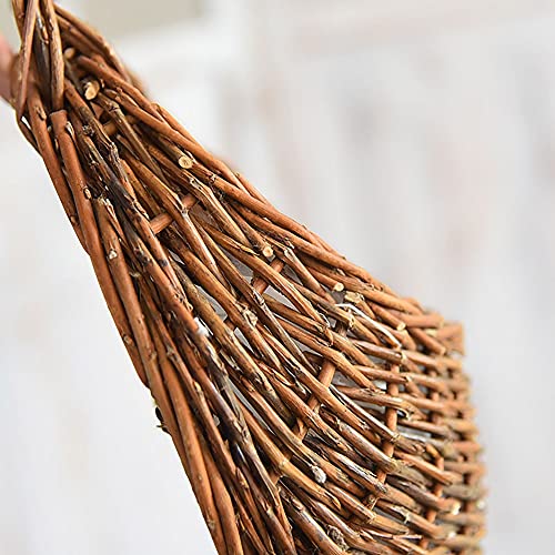 UXZDX Hand-Woven Hanging Basket Storage Basket Flower Pot Wall Hanging Basket Potted Flower Pot Basket Rattan Basket