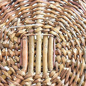 UXZDX Hand-Woven Hanging Basket Storage Basket Flower Pot Wall Hanging Basket Potted Flower Pot Basket Rattan Basket